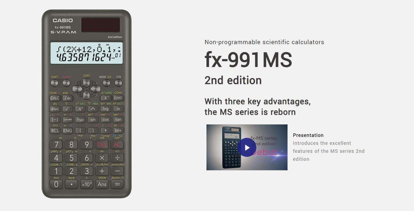 CASIO发布经典S-VPAM系列函数计算器第二版 - 知乎
