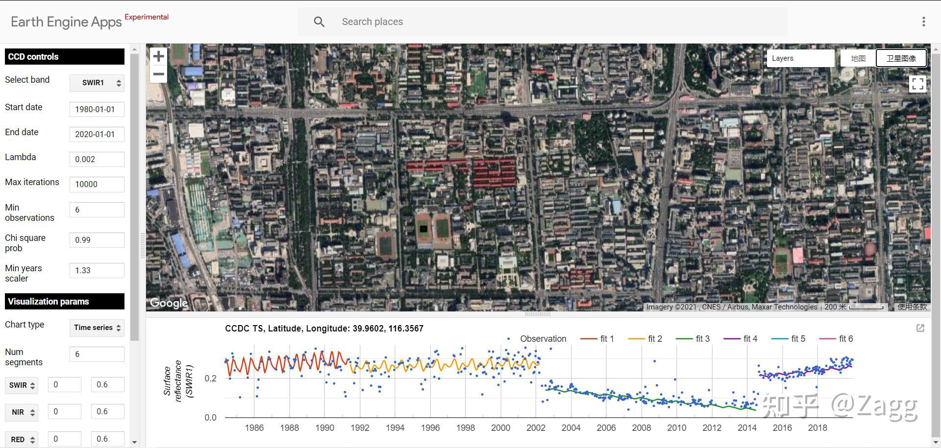 在Google Earth Engine中使用CCDC算法进行变化监测 - 知乎