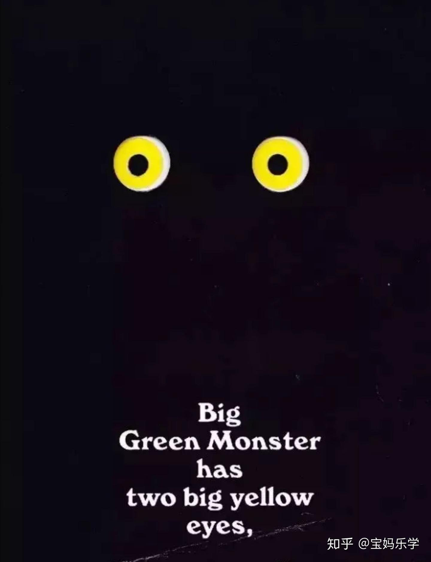 经典英文绘本推荐 Go Away,Big Green Monster. 走开，大绿怪。 - 知乎
