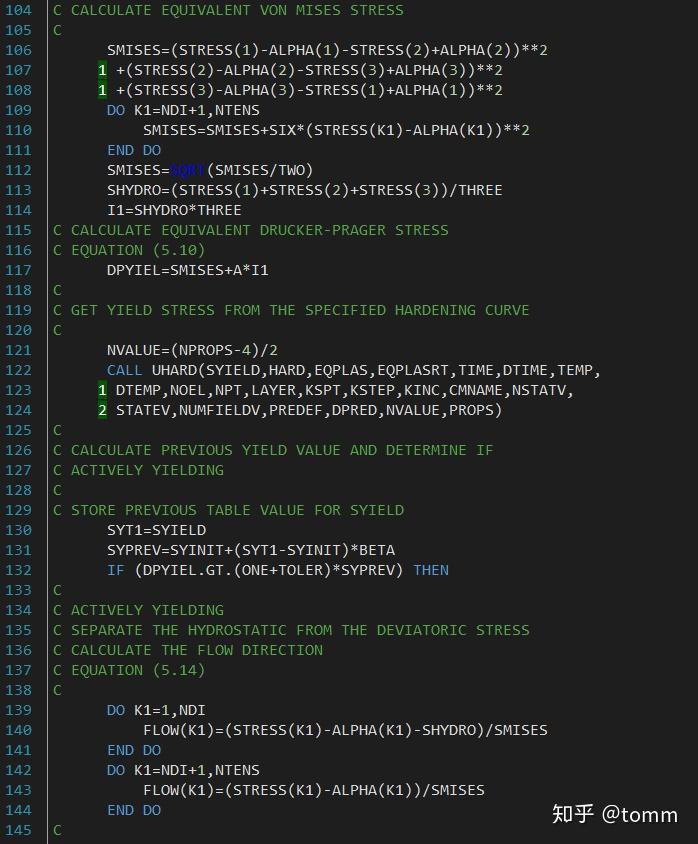 ABAQUS 子程序UMAT进阶-基于Von Mises的Drucker Prager 模型 - 知乎