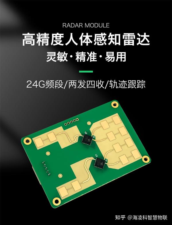 24G两发四收高精度人体感知雷达模块 5人人数统计+运动轨迹检测 - 知乎