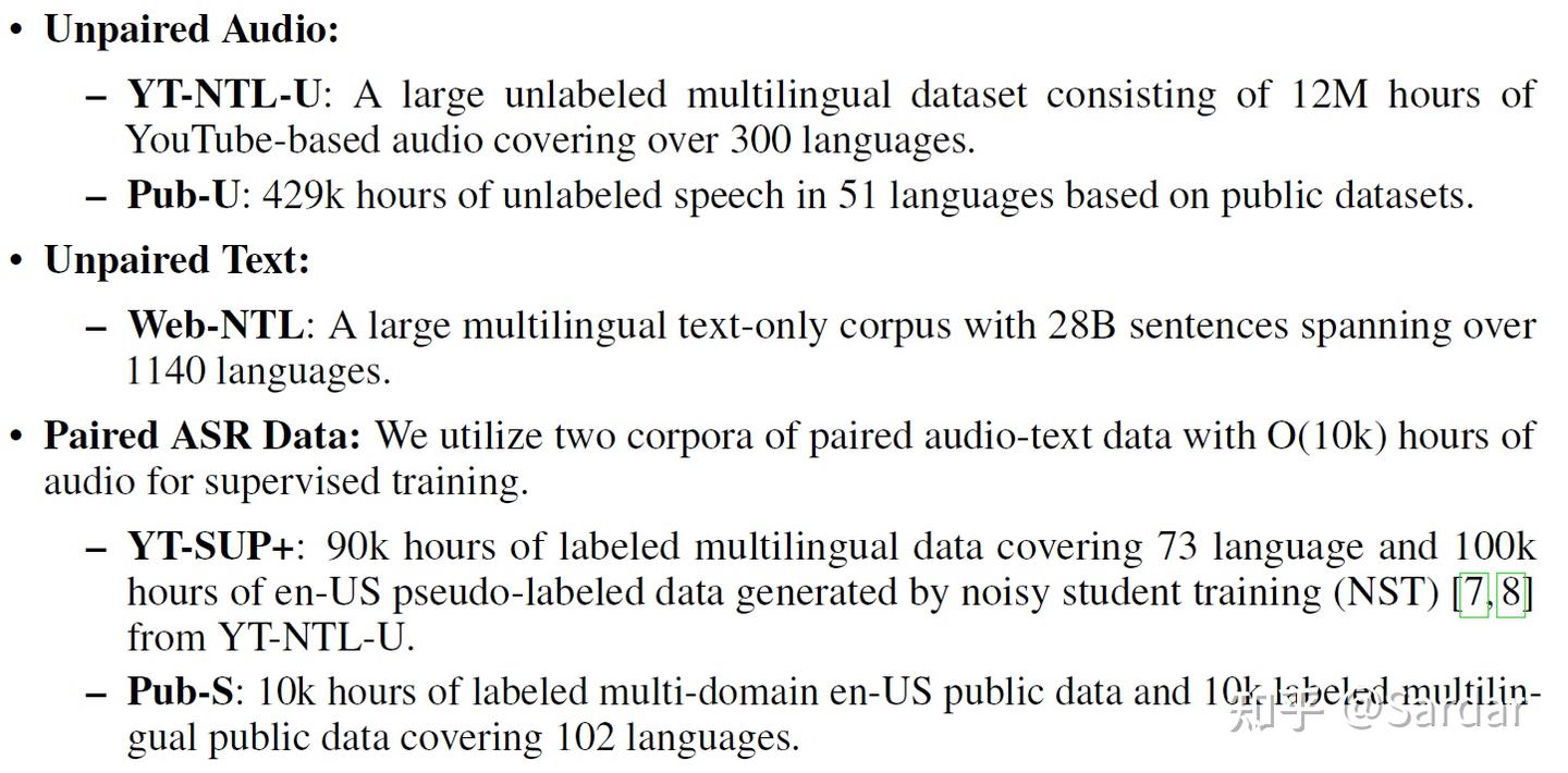 Google USM: Scaling Automatic Speech Recognition Beyond 100 Languages - 知乎