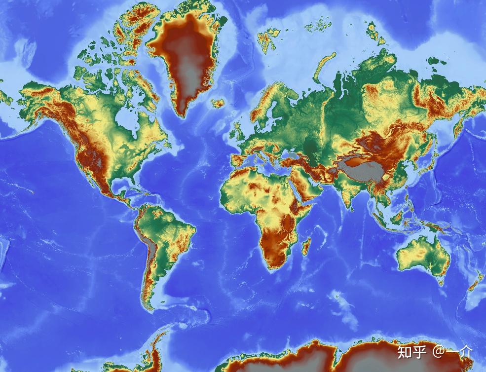 超赞超大超清世界地图、世界地形图分享 - 知乎