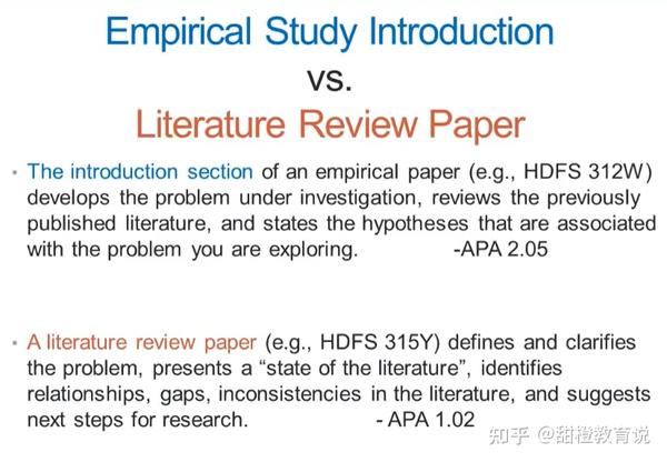 Introduction和 Literature Review的区别 - 知乎