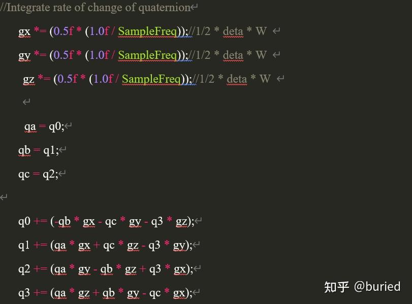 Mahony互补滤波算法及PI参数调节 - 知乎