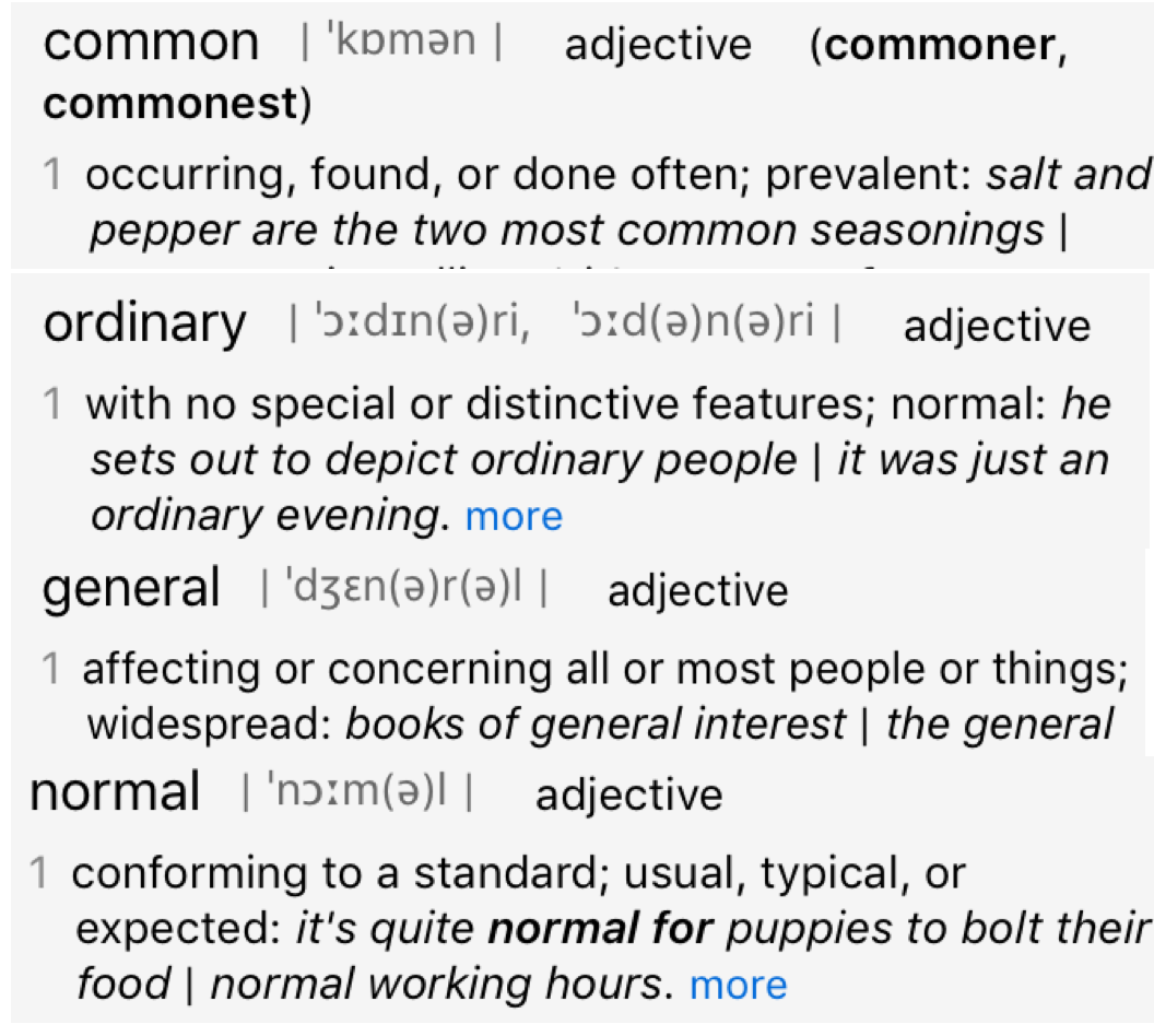 common,normal,general,ordinary有什麼區別？ - GetIt01