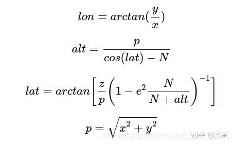 地心地固坐标系-WGS84坐标系-东北天坐标系 - 知乎