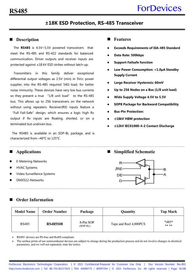 RS485｜具有热插拔功能的RS-485收发器 - 知乎