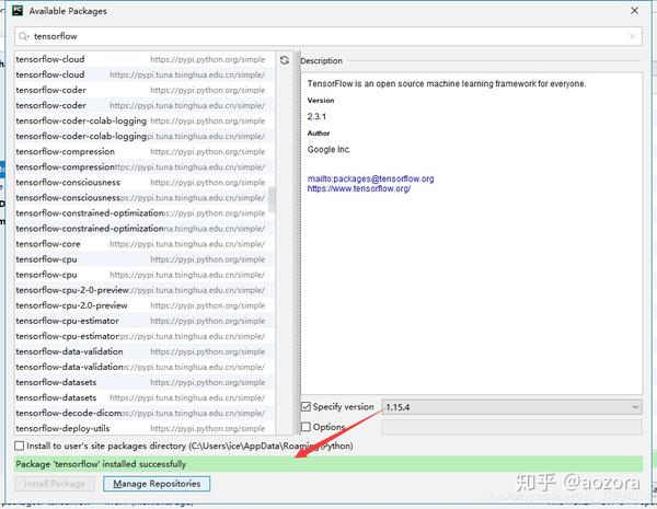 tensorflow安装不成功问题【pycharm+anaconda（python3.6）】 - 知乎