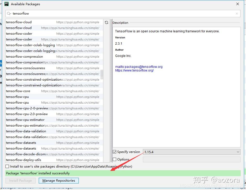 tensorflow安装不成功问题【pycharm+anaconda（python3.6）】 - 知乎