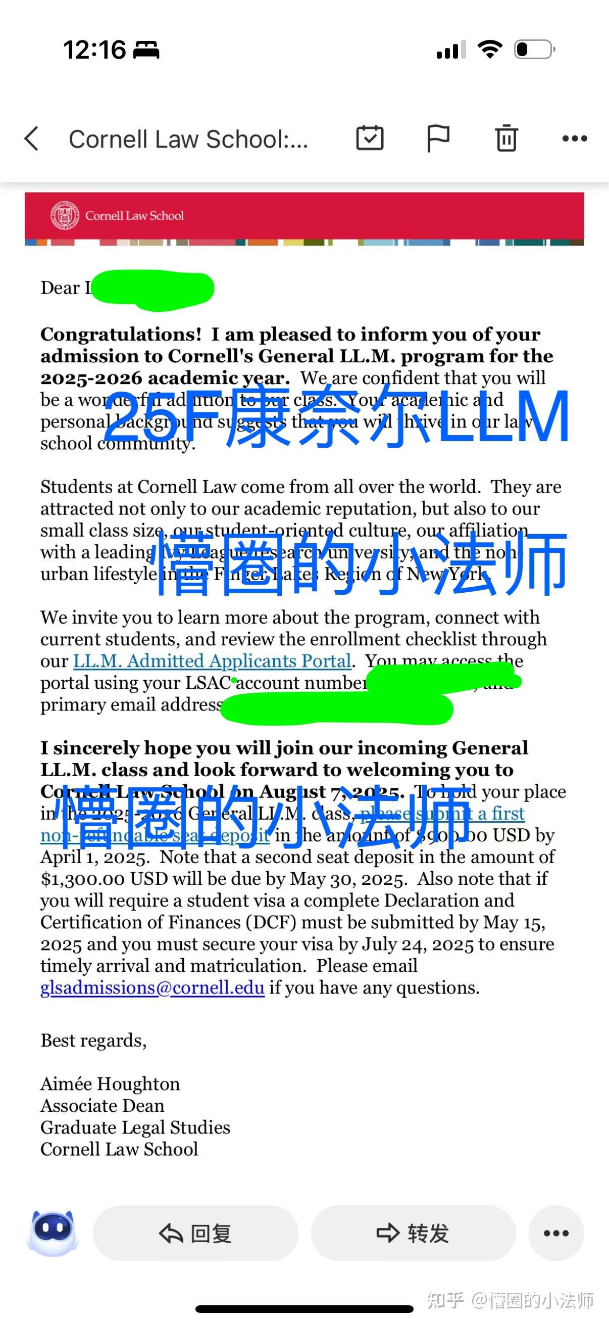 LLM/JD申请第145例（二硕篇 - 伯克利Berkeley LLM + 西北LLM + Cornell LLM + 乔治城LLM Early + UCLA LLM） - 知乎