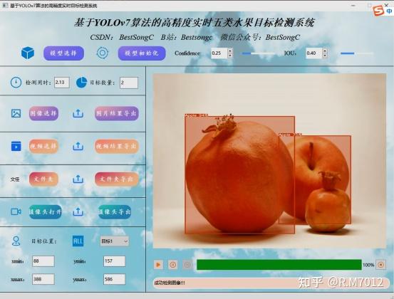 基于yolov7算法的高精度实时六类水果目标检测识别系统（pytorchpyside6yolov7） 知乎 