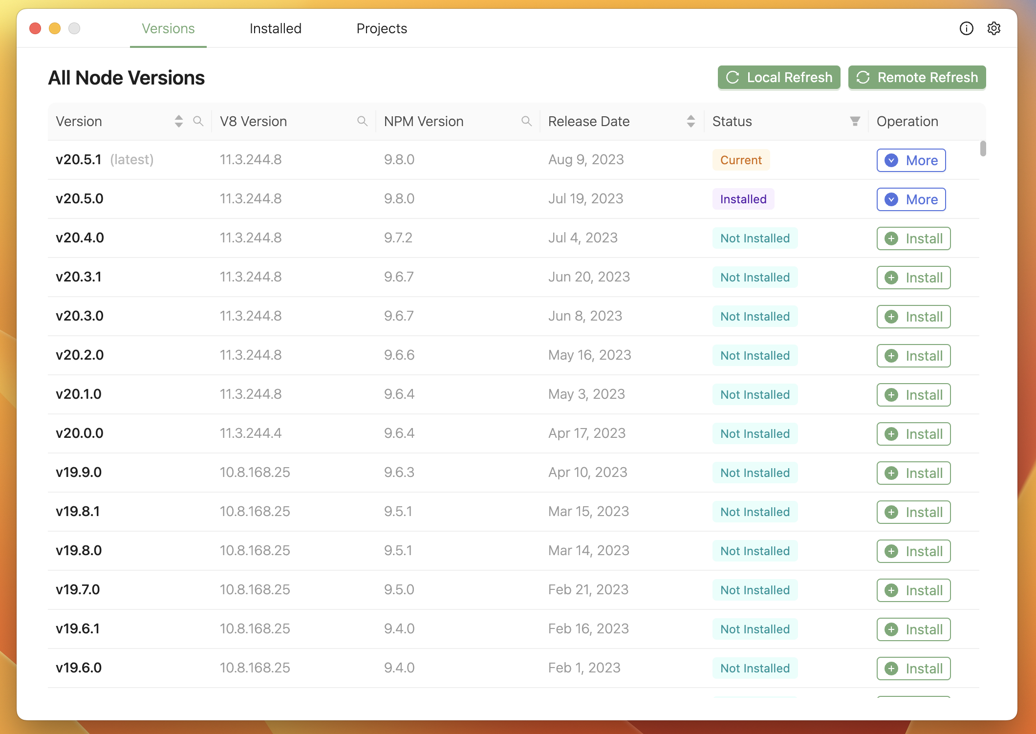 推荐一个Node.js多版本管理的可视化工具 - 知乎