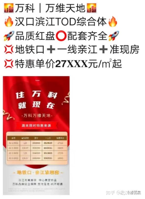 放大招！汉口1.5环！万科江景精装现房22xxx起！武汉城建万科万维天地怎么样？ - 知乎