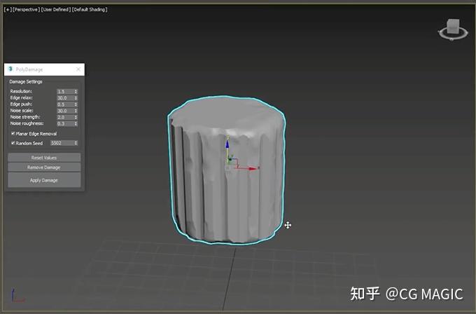 Max快速破损插件Poly Damage，一键生成0压力 - 知乎