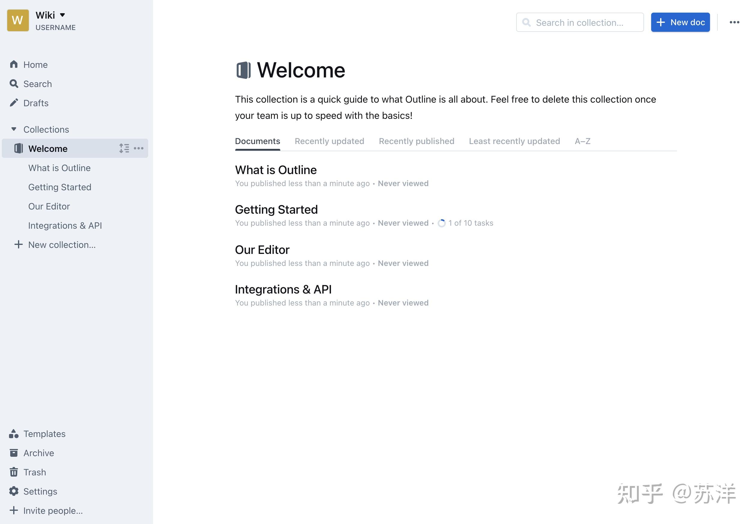 从零开始使用开源文档/Wiki软件 Outline（一） - 知乎