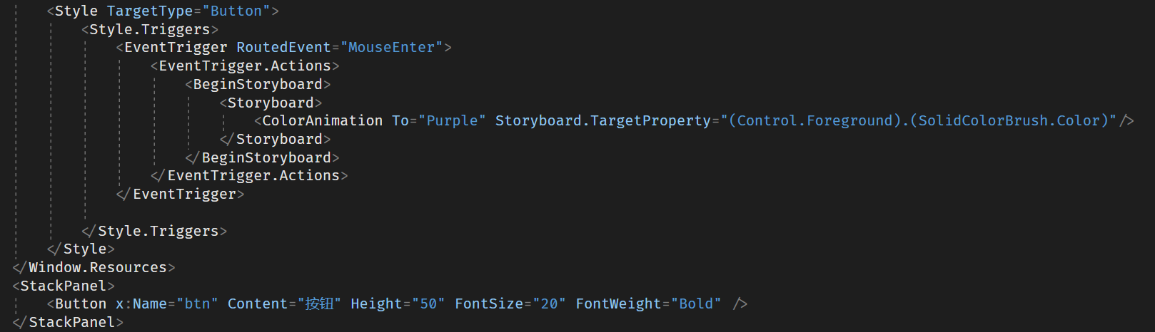 WPF中的触发器(Trigger) - 知乎