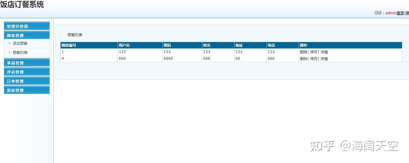 饭店订餐系统系统vs开发sqlserver数据库web结构c编程 计算机网页源码项目 知乎