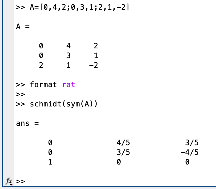MATLAB斯密特(Schmidt)正交化 - 知乎