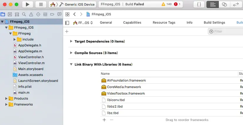 iOS开发 - 超详细集成 FFmpeg 步骤 - 知乎