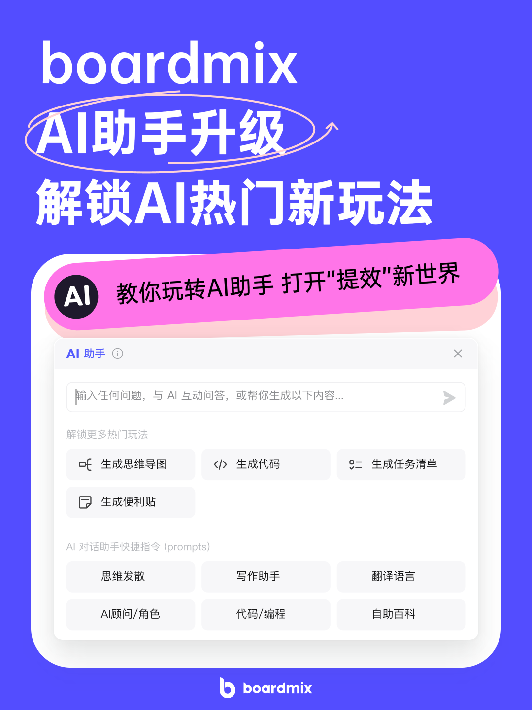 AIGC办公狂潮，超能boardmix AI助手再升级！ - 知乎
