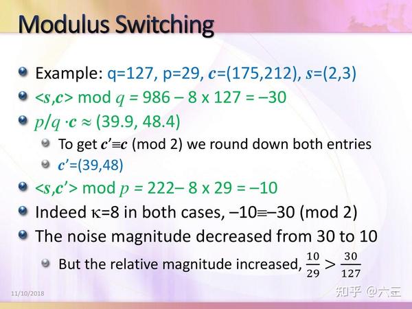 二、全同态加密BGV-section 3-模数切换在噪声管理中的应用 - 知乎