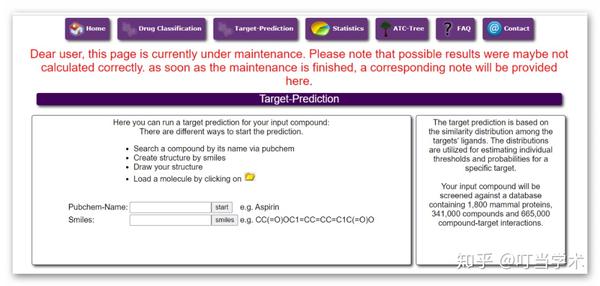 干货丨化合物靶标预测平台工具盘点
