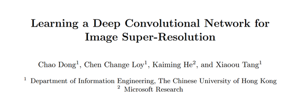【论文笔记】Learning a Deep Convolutional Network for Image Super-Resolution - 知乎
