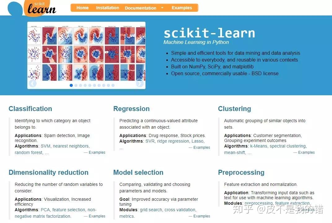 scikit-learn (sklearn) 官方文档中文版 - 知乎