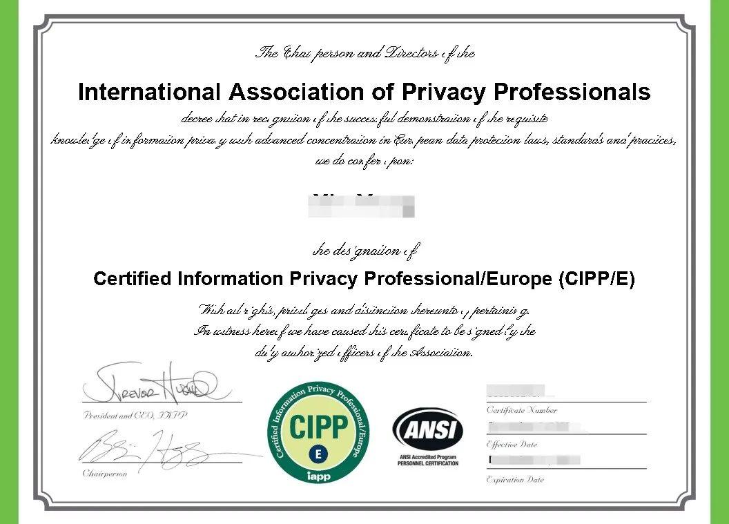 隐私认证经验之谈 | CIPP新型学习法？建立GDPR树状图，阶段式备考重点... - 知乎