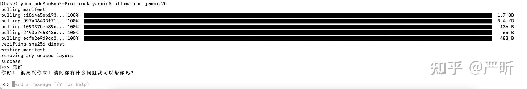 利用Ollama在本地快速部署gemma - 知乎