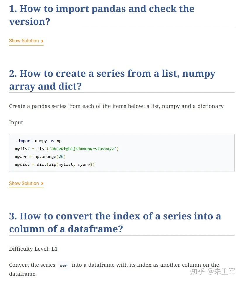 Pandas学习资源汇总，收藏~ - 知乎