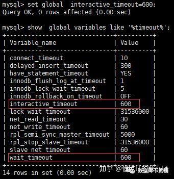 那些年踩过的MySQL wait_timeout参数的坑 - 知乎