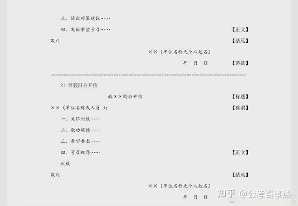 常见公文格式汇总 知乎