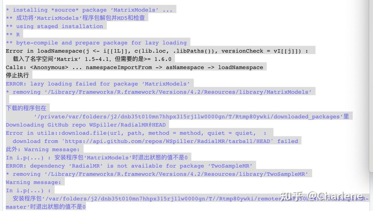 记录（Mac版）R语言安装TwoSampleMR的过程 - 知乎