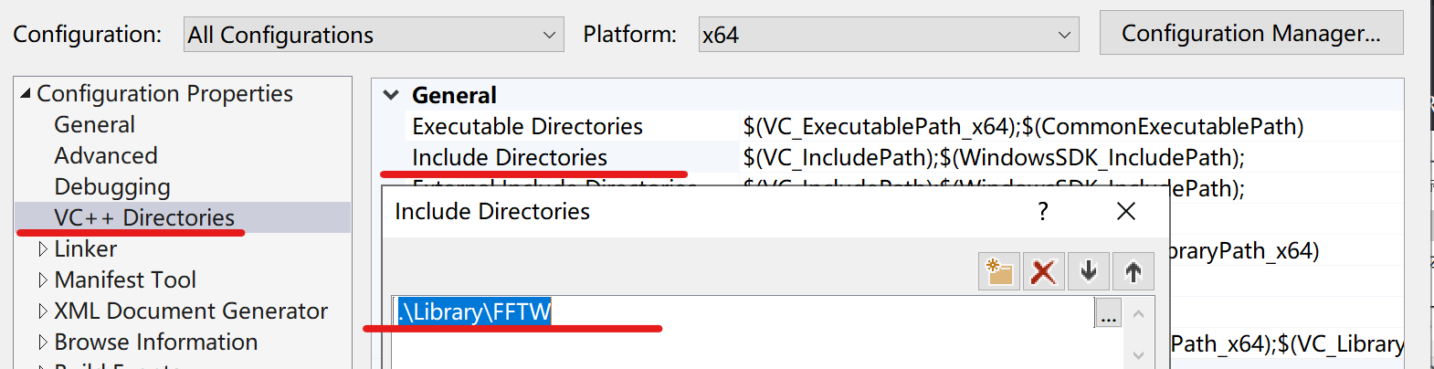 VS2022：C++在本项目中导入外部库，以FFTW为例 - 知乎
