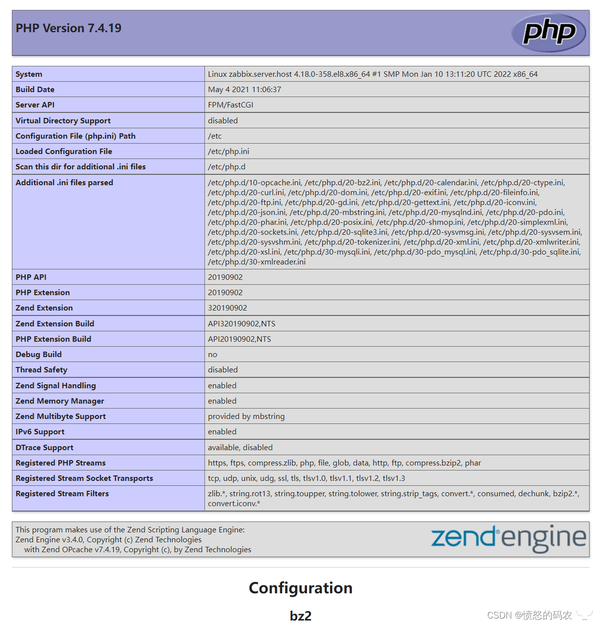 CentOS Stream 8 安装 Zabbix6.0 -- LNMP环境（nginx-1.20，mariadb-10.6，php-7.4） - 知乎
