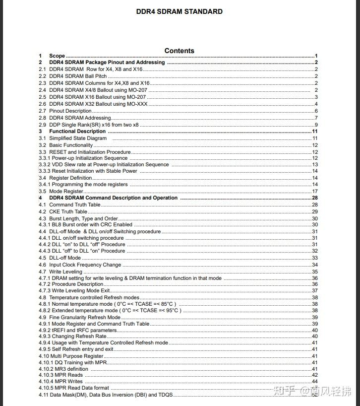 jesd ddr4 sdram 协议解读（一) - 知乎