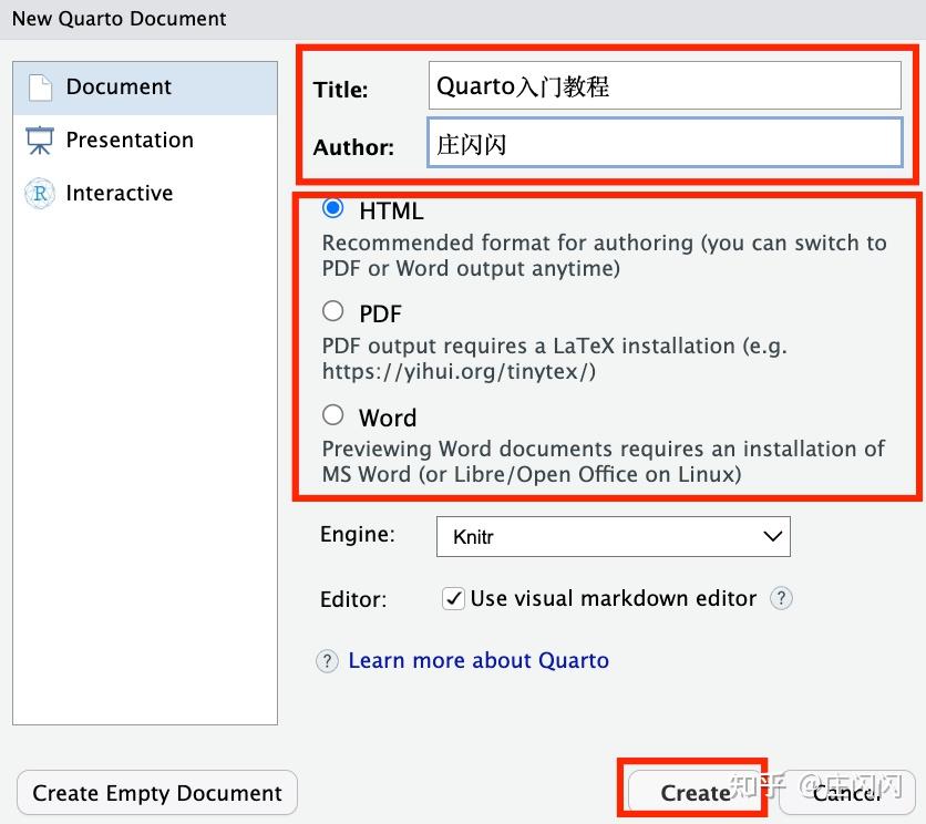 Quarto 入门教程 (2)：如何使用并编译出不同文档 - 知乎