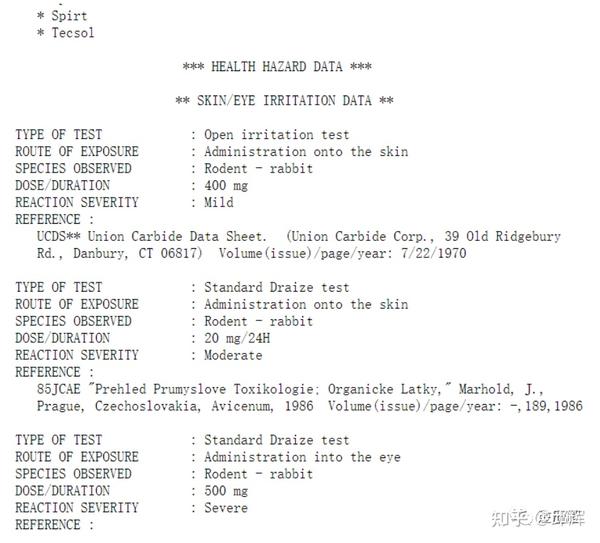 国内外毒性数据查询网站汇总 - 知乎
