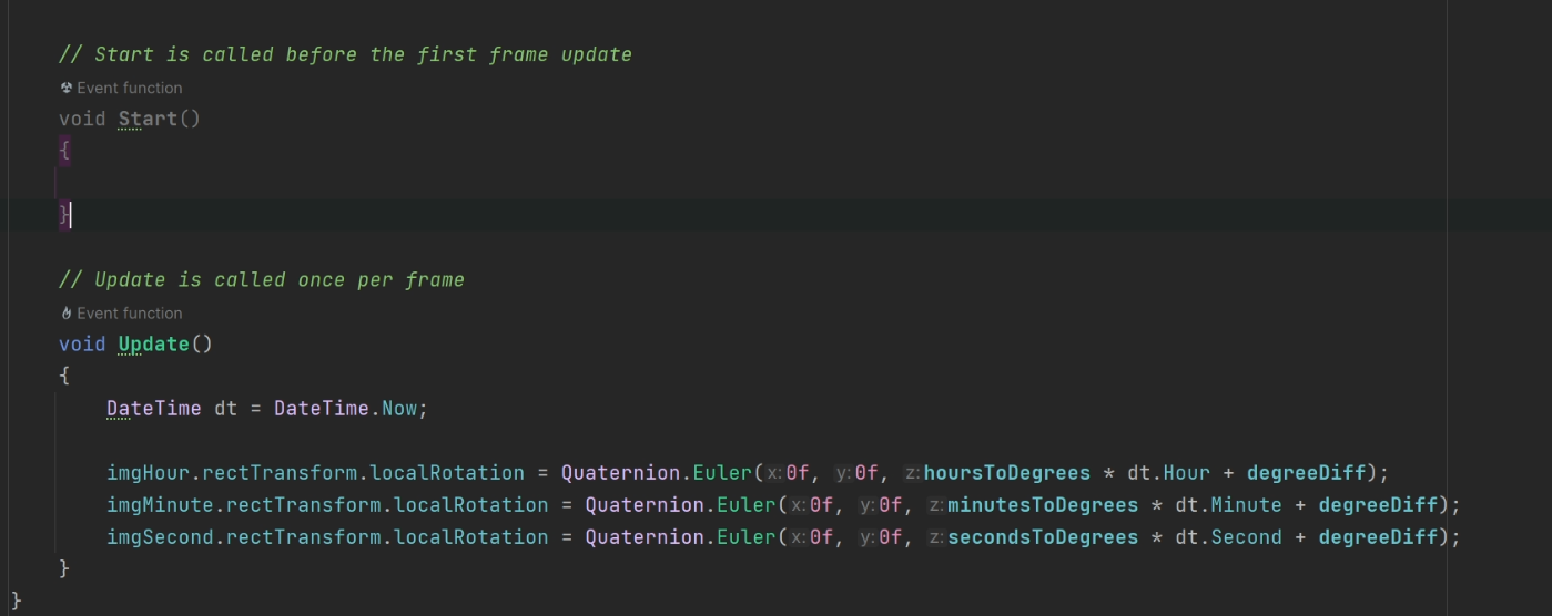100个Unity完整小游戏系列(0)用Unity做一个时钟 - 知乎