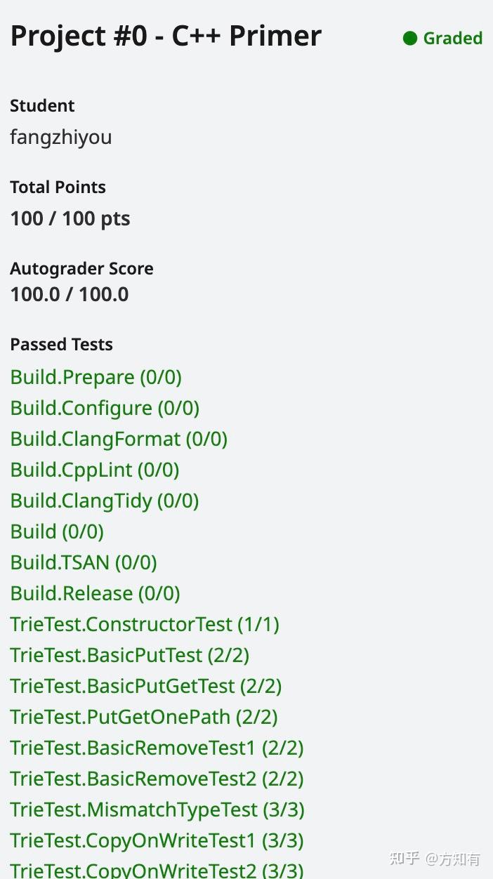 CMU 15445(SPRING 23)-Project 0-C++ Primer - 知乎