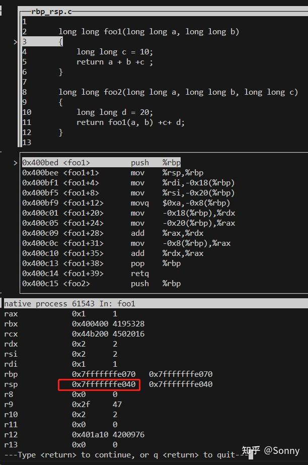 x86_64架构中rbp/rsp配合实现函数调用 - 知乎