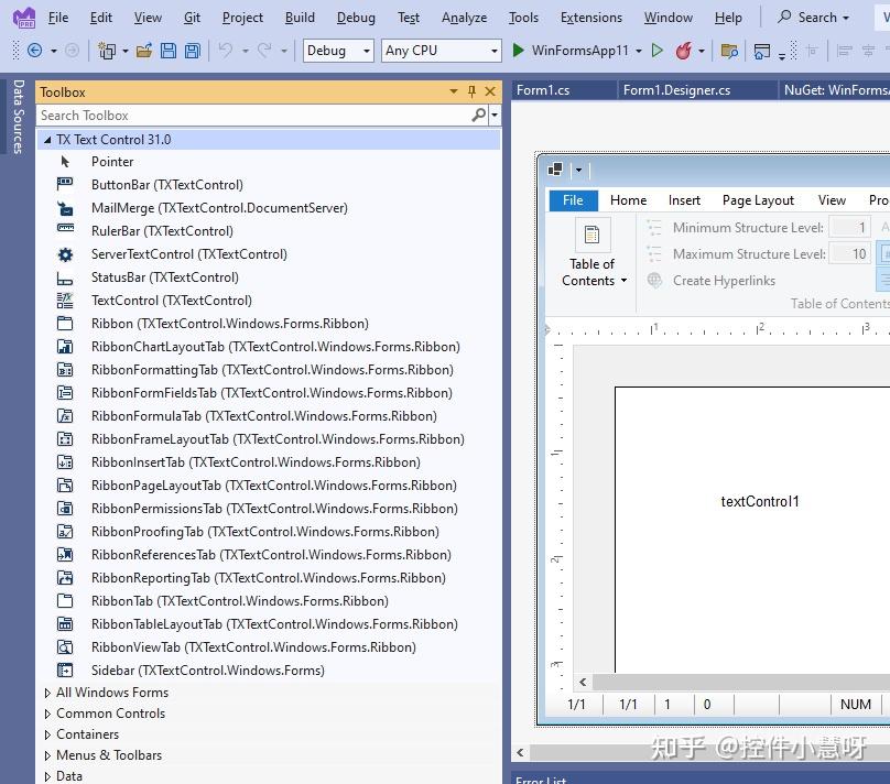 文本控件TX Text Control 31.0 新版支持 .NET 567和 Windows 窗体设计器 - 知乎