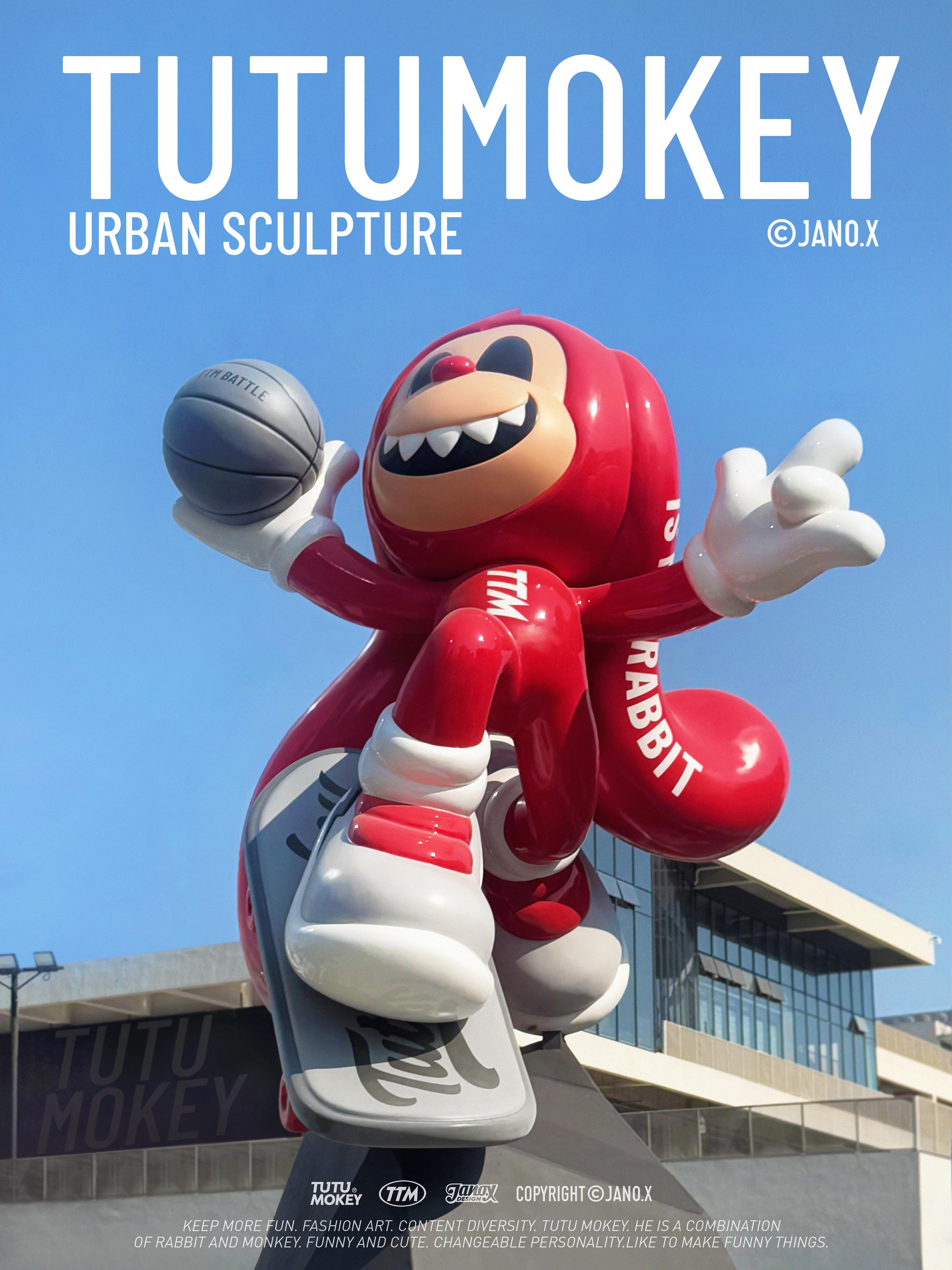 TUTUMOKEY-TTM潮玩8米多高城市艺术雕塑巍然屹立，以其独特的艺术魅力成为城市文化的永久地标。 - 知乎