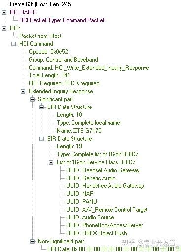 蓝牙HCI的log分析方法 - 知乎