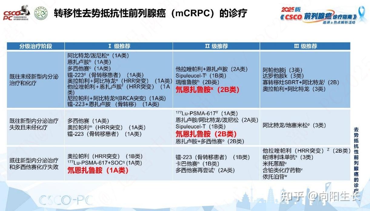 2025年CSCO前列腺癌指南安全用药攻略 - 知乎
