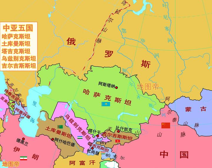 中亚五国，各有什么特色？看地图一目了然 - 知乎