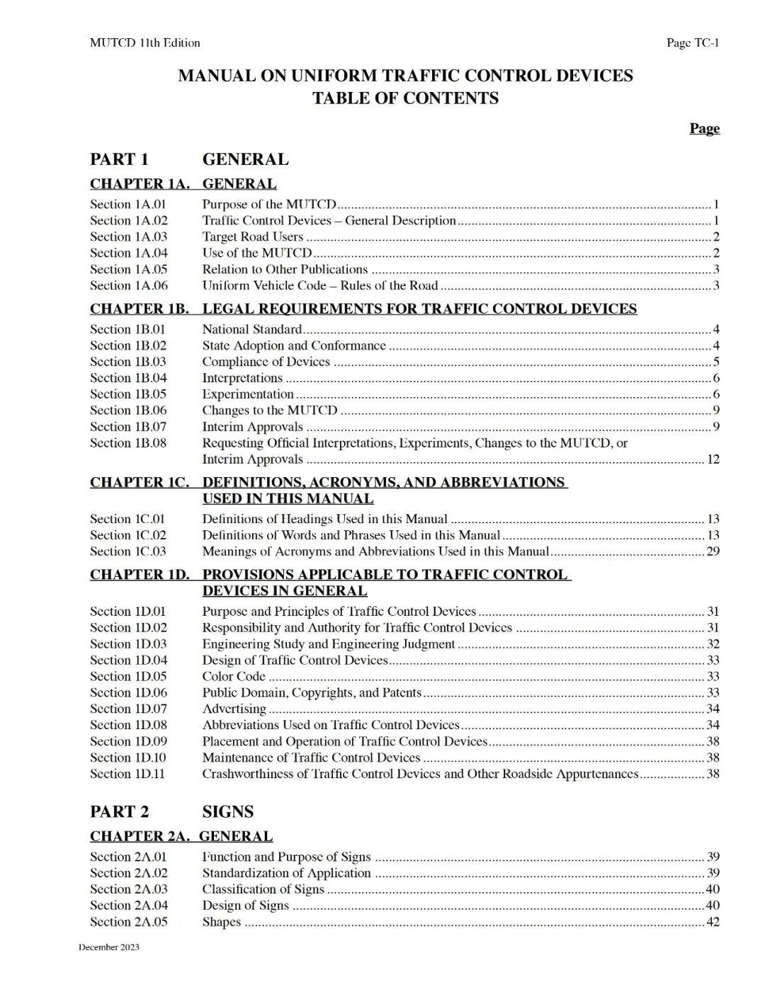 美国联邦公路管理局《统一交通控制设备（MUTCD）手册（第11版）》发布 - 知乎