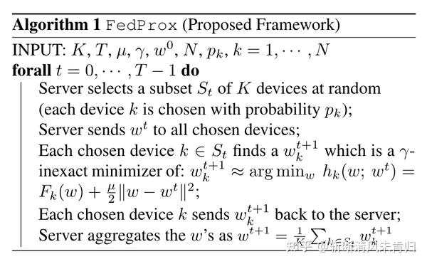 FedProx(Federated Optimization for Heterogeneous Networks) - 知乎